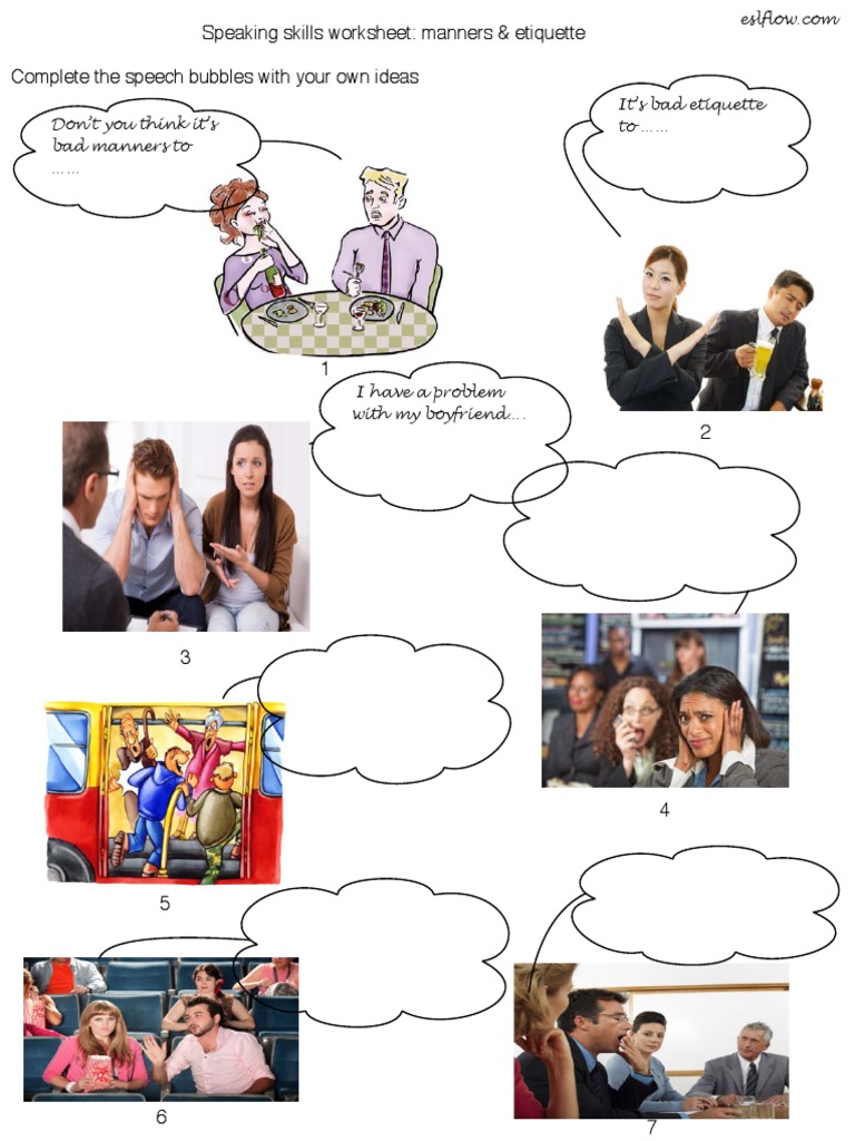 Manners Speaking Skills Red | PDF