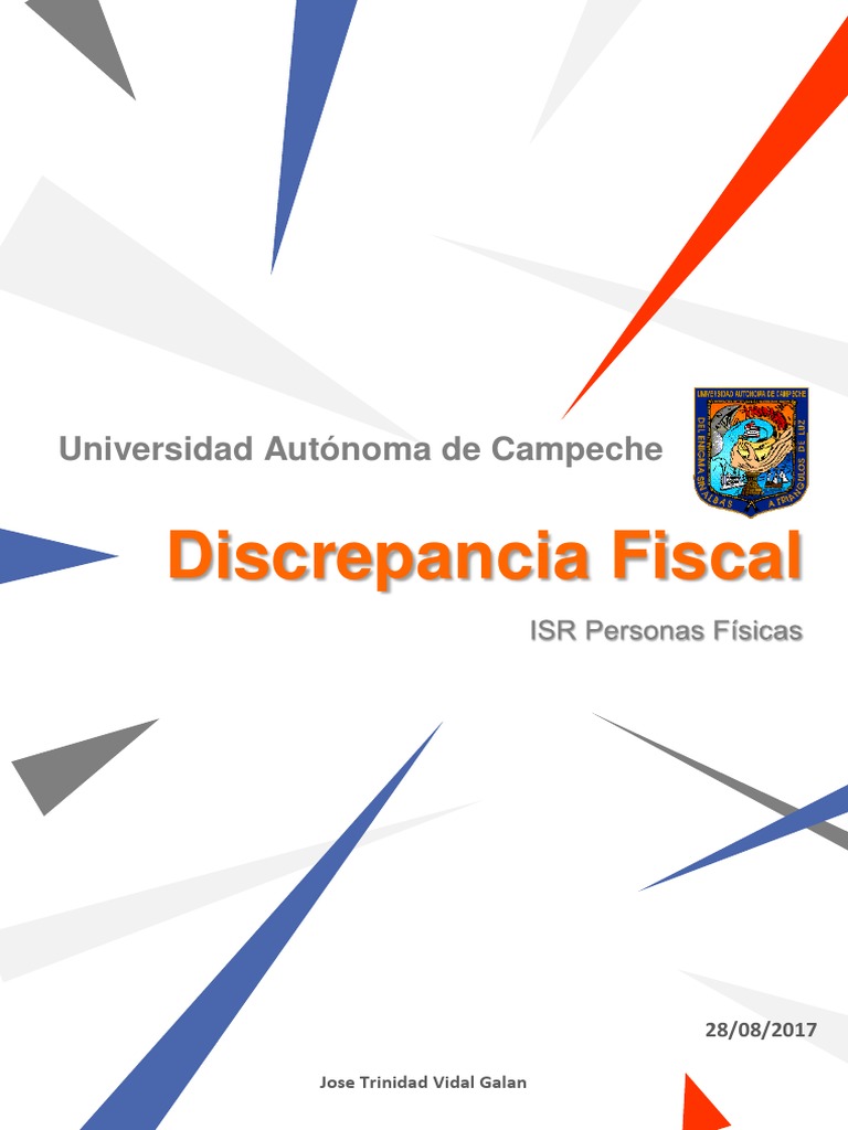 Discrepancia Fiscal - Jose Trinidad Vidal 7° A | PDF | Impuesto sobre ...