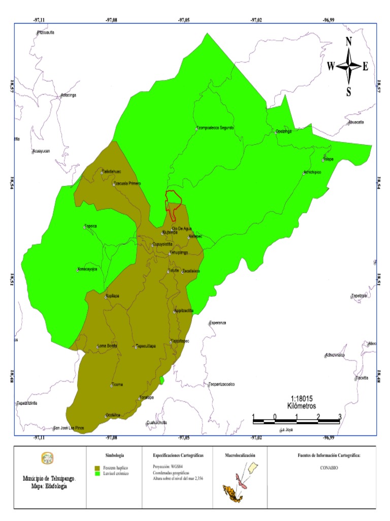 Mapa Edafológico Tehuipango WGS84 | PDF | Mapa | Diseño de comunicacion