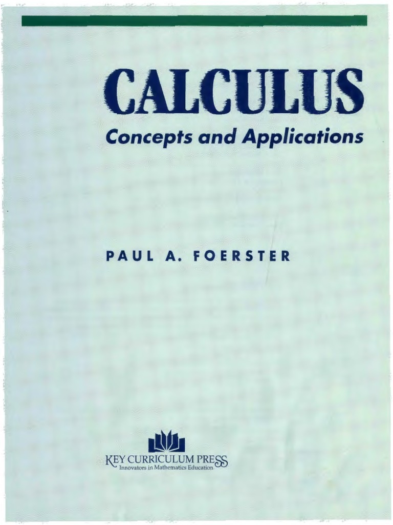 Calculus Concepts and Applications | PDF | Integral | Differential Calculus