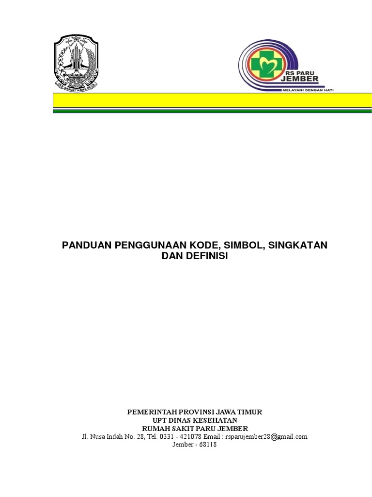 Panduan Penggunaan Kode, Simbol, Singkatan Dan Definisi | PDF