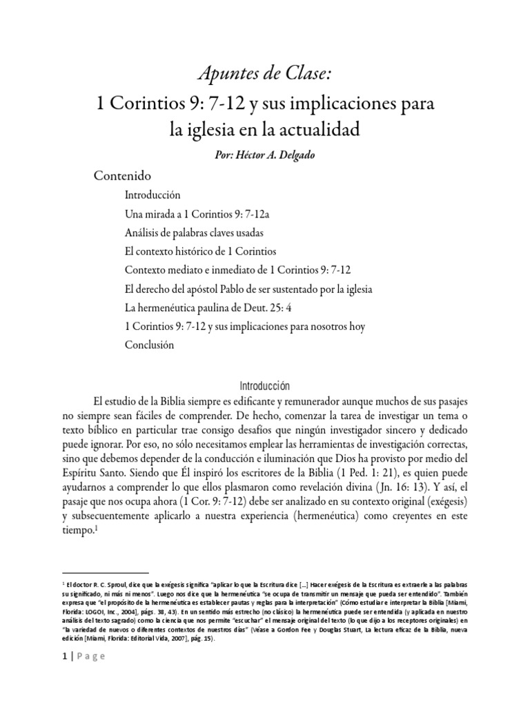 1 Corintios 9 7 121 | Descargar gratis PDF | Primera epístola a los corintios | Pablo el apóstol
