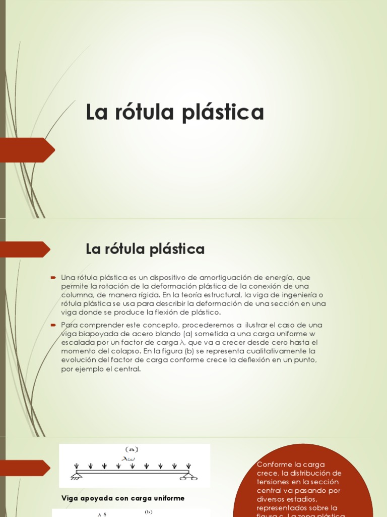 La Rótula Plástica | PDF | Plasticidad (Física) | Doblar