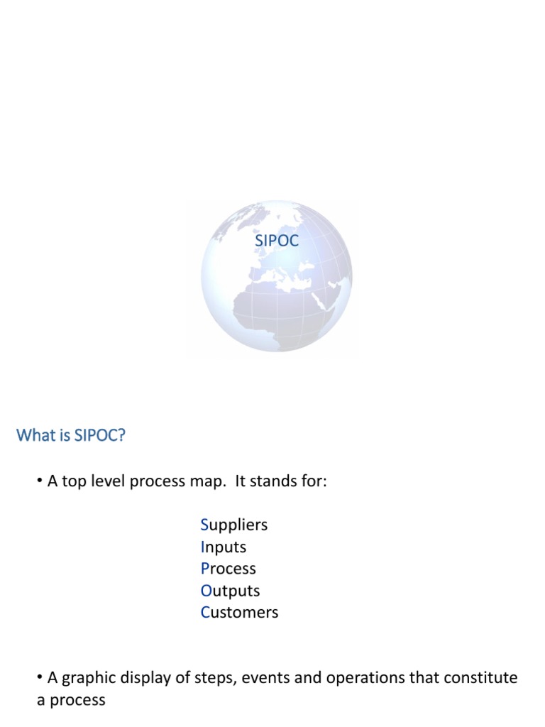 SIPOC | PDF | Supply Chain | Stakeholder (Corporate)