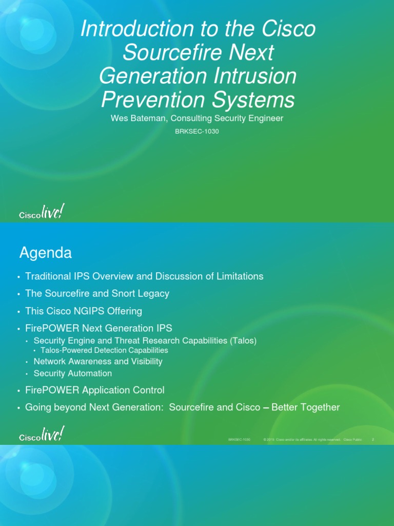 Sourcefire BRKSEC-1030 | PDF | Computer Network | Computer Networking