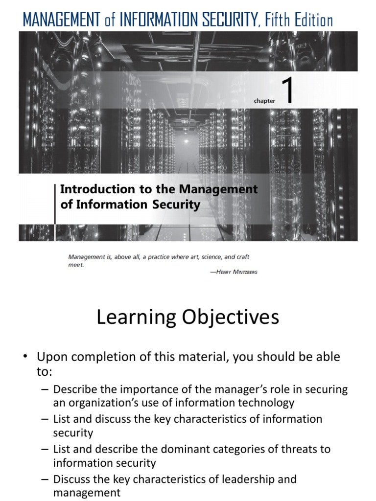 Ch01 MoIS5e v02 PDF | PDF | Information Security | Password