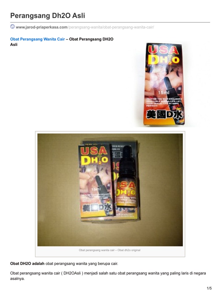Perangsang Dh2O Asli | PDF | Pengembangan Diri | Kesehatan Holistik