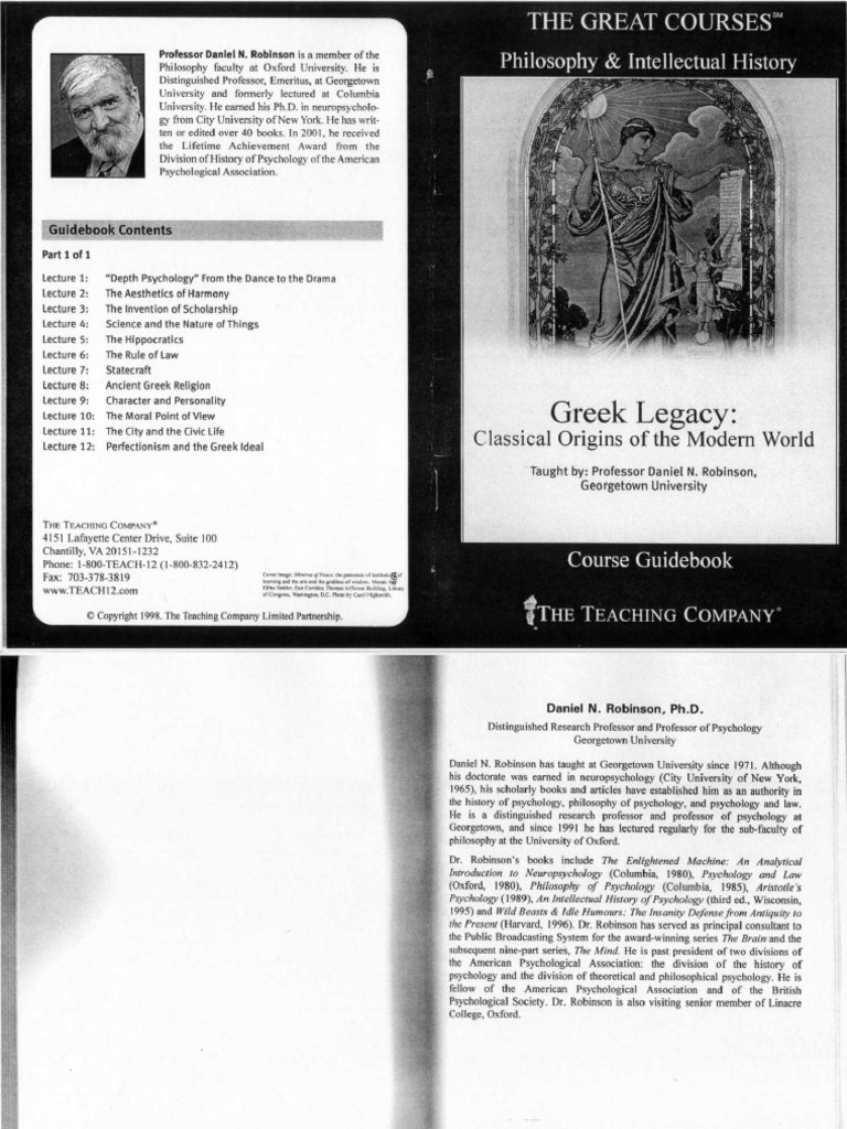 Greek Legacy Classical Origins of The Modern World Scanned | PDF