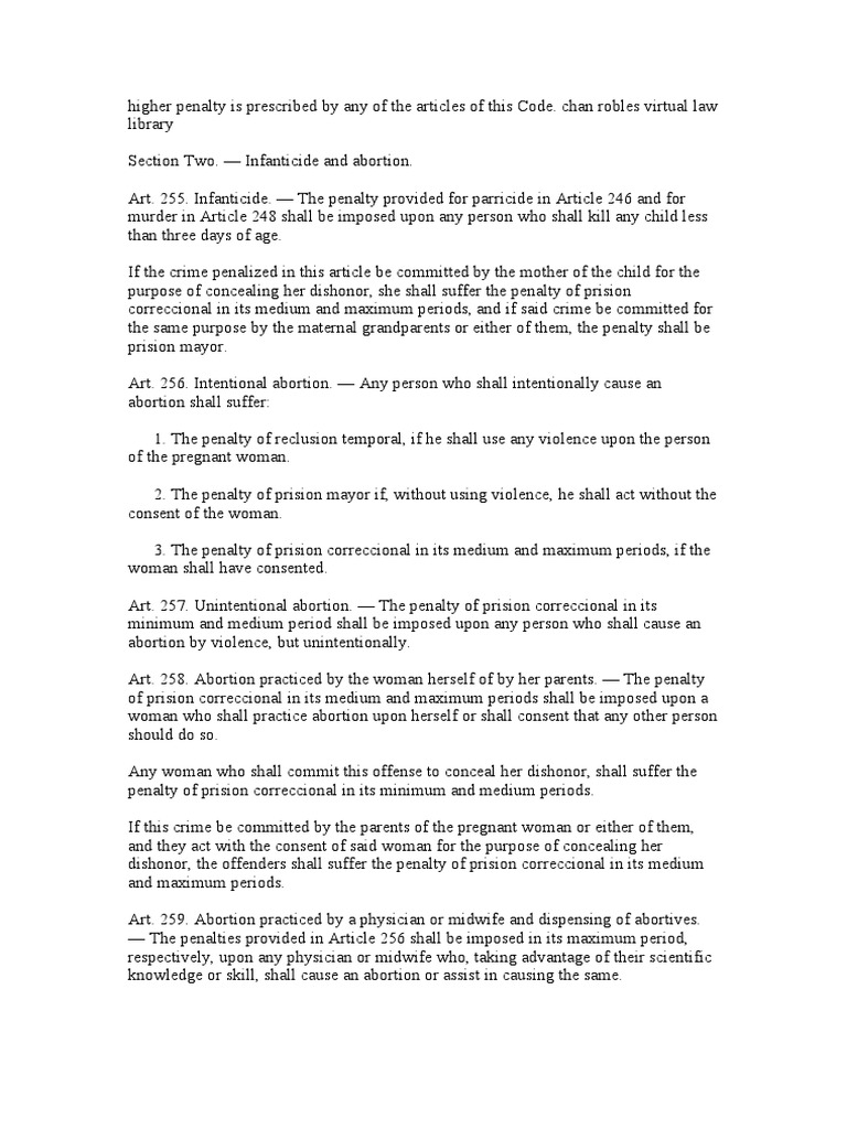 RPC Arts. 256-259 | PDF | Duel | Prison