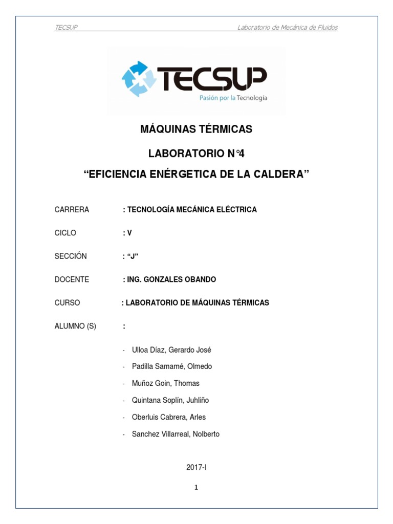 Lab 4 Máquinas Térmicas | PDF | Combustibles | Combustión