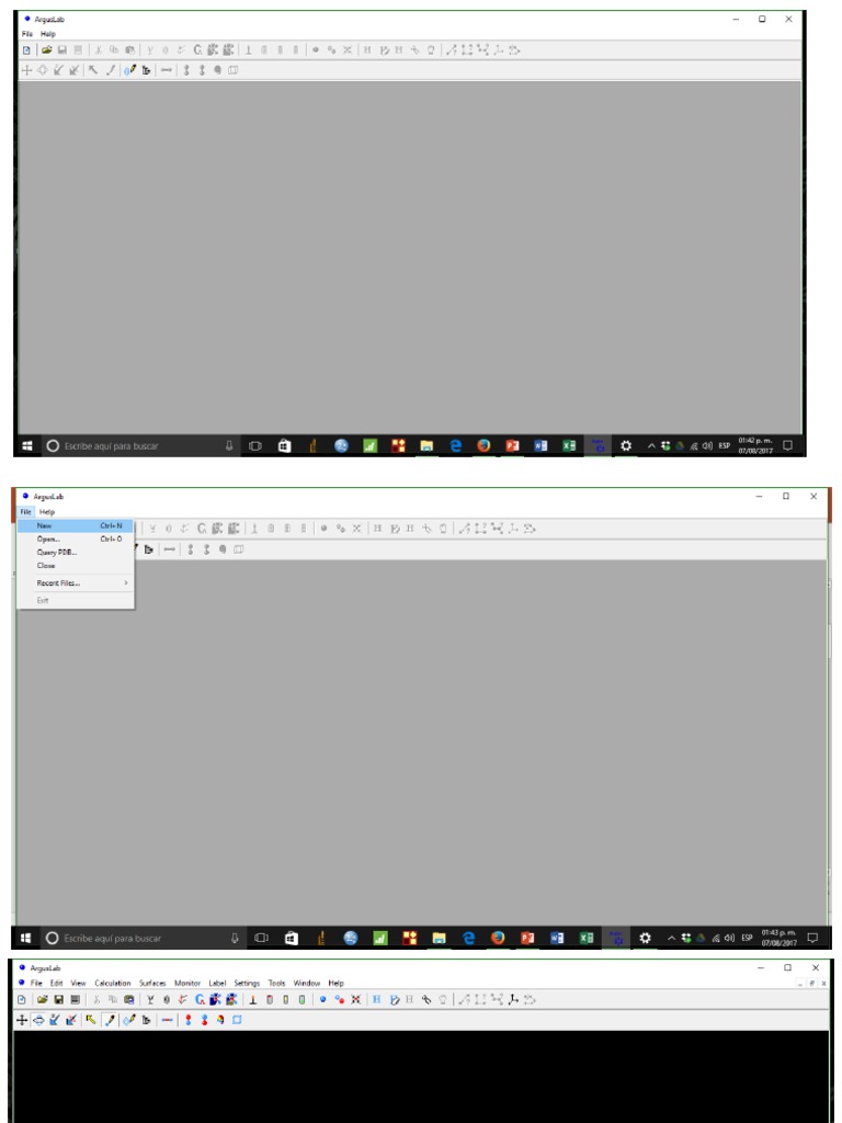 Tutorial de ArgusLab: Manipulación de Moléculas | PDF | Química ...