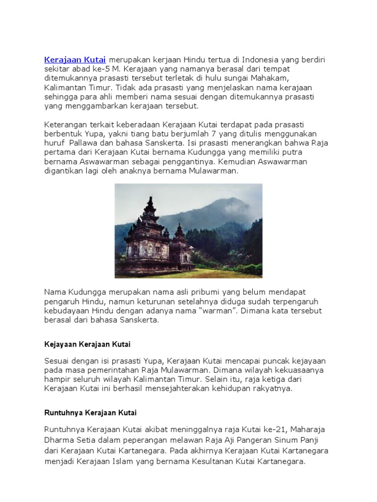 Kerajaan Kutai | PDF