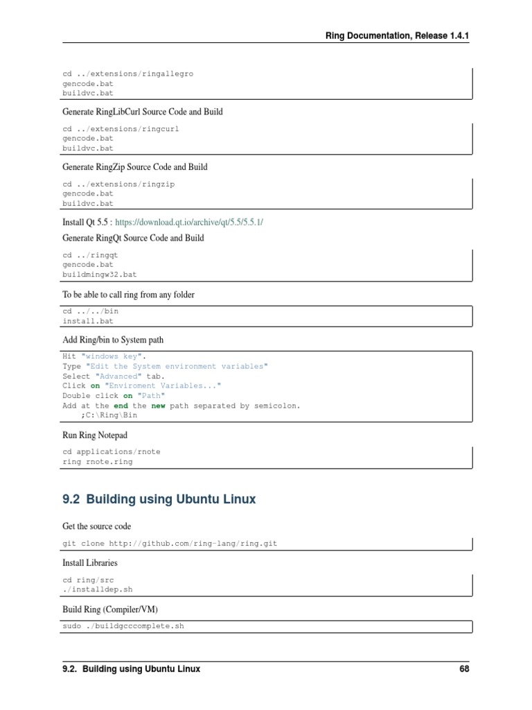 The Ring Programming Language Version 141 Book Part 4 Of 31 Pdf Command Line Interface