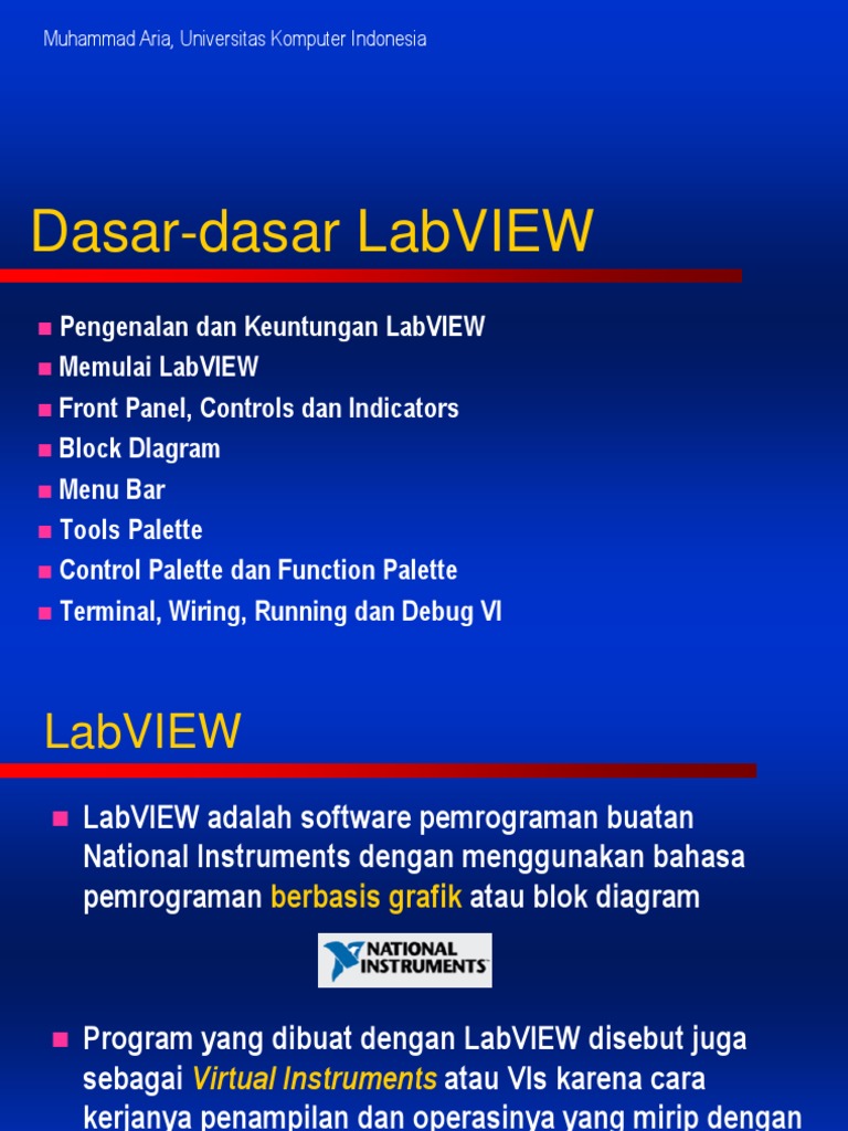 Pengenalan LabVIEW | PDF | Komputer
