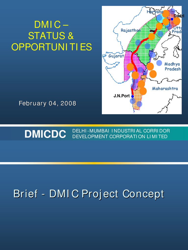 DMIC Status and Opportunities | PDF | Industries | Economic Sectors