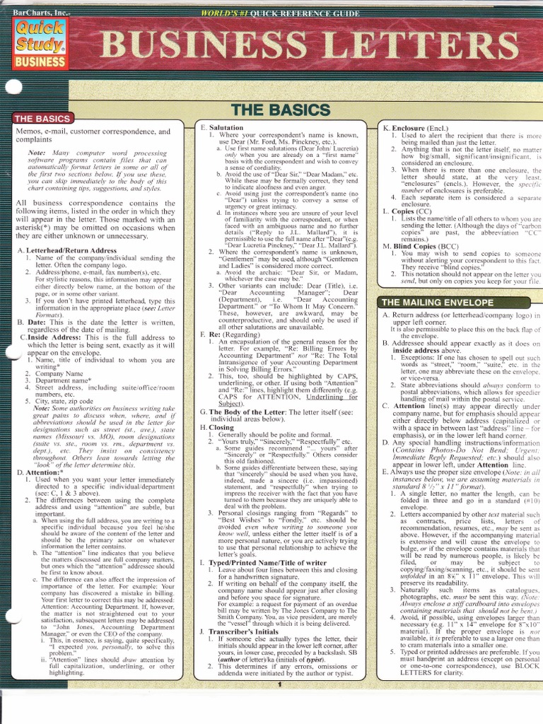 English Business Letters | PDF | Address (Geography) | Mail