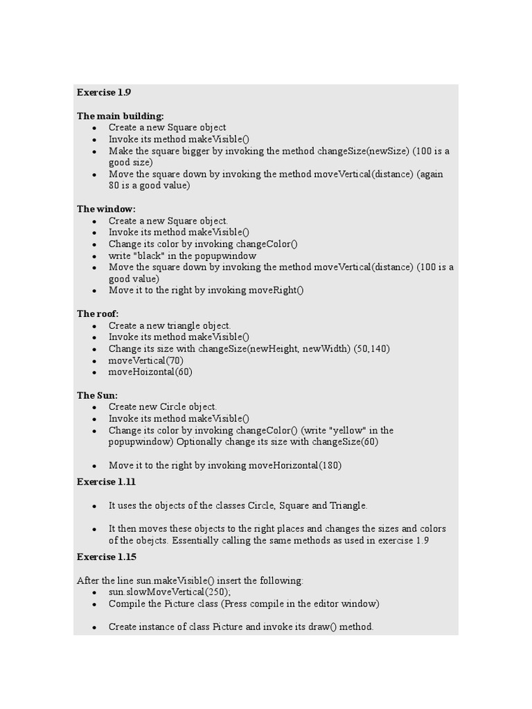 Chapter 1 Solution For Objects First With Java | PDF | Integer (Computer Science) | Software ...