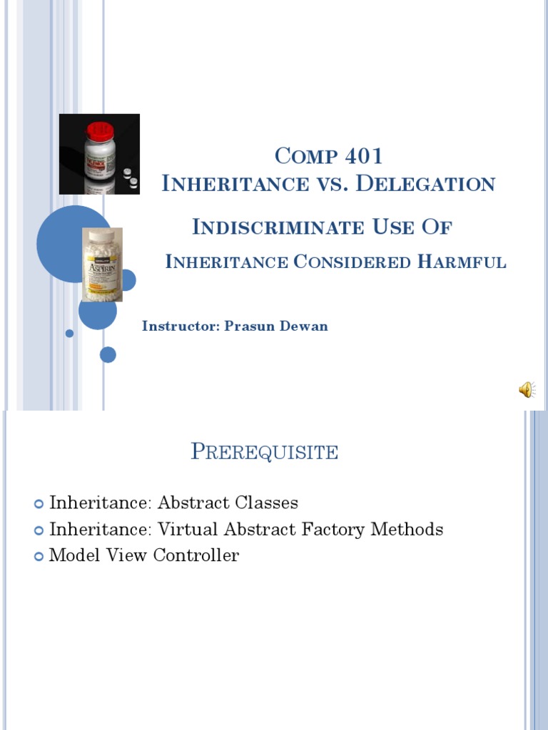 Inheritance Vs Delegation | PDF | Inheritance (Object Oriented Programming) | Class (Computer ...