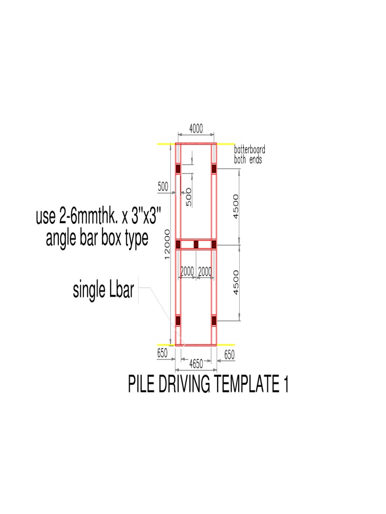 Pile Driving Template | PDF