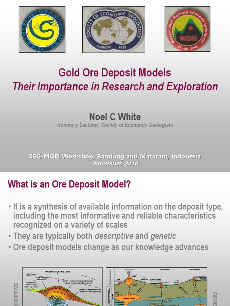 Gold Ore Deposit Models: Their Importance in Research and Exploration ...