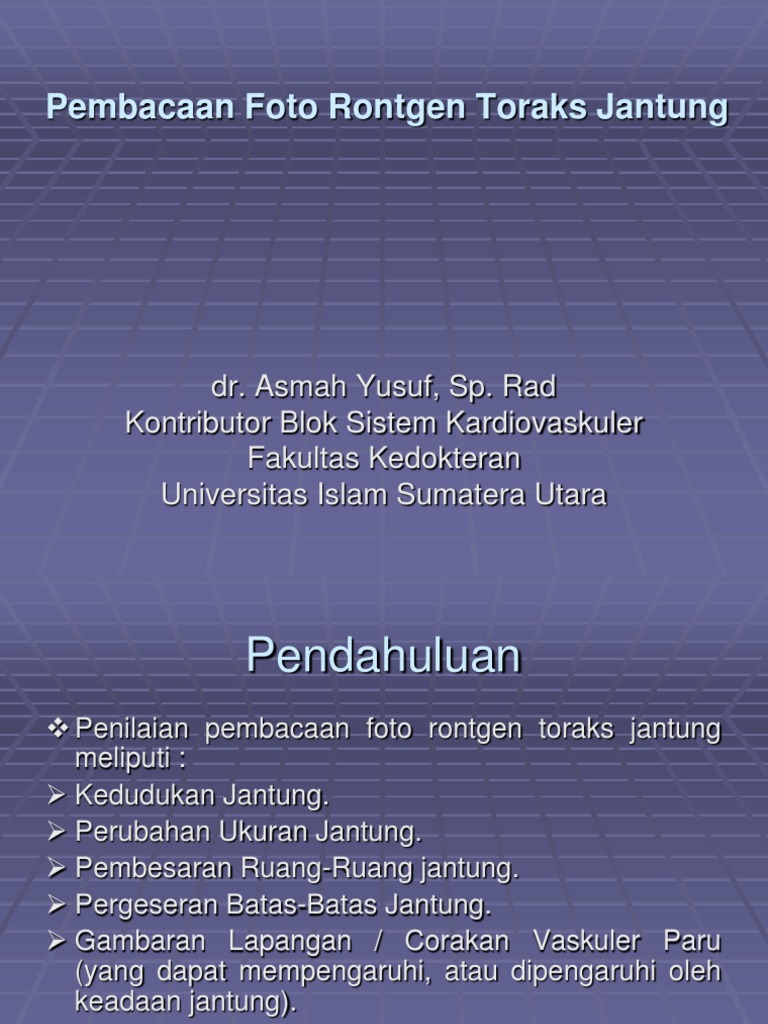 Pembacaan Foto Rontgen Toraks Jantung | PDF