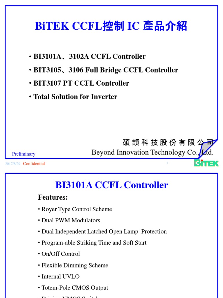 BiTEK Inverter Presentation | PDF | Cmos | Power Inverter