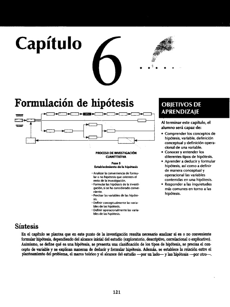 Hernández Sampieri R - MI - Cap 6 Formulación de Hipótesis