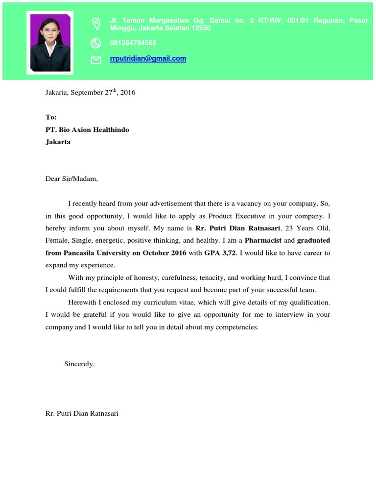 To: PT. Bio Axion Healthindo Jakarta | PDF