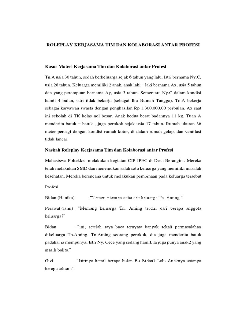 Dialog Role Play | PDF