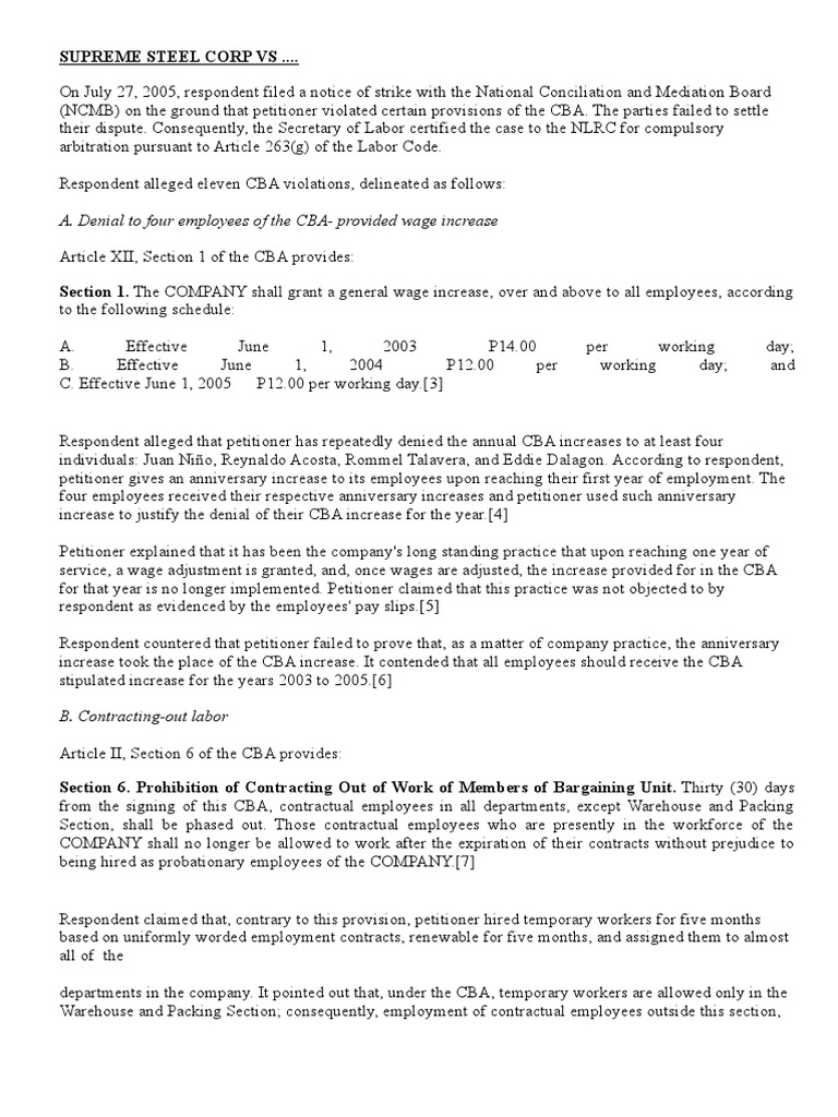 Labor Cases Set 3 | PDF | Overtime | Employment