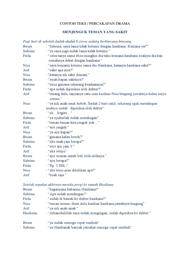 Contoh Teks Drama | PDF