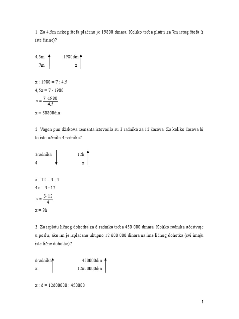 Proporcije | PDF