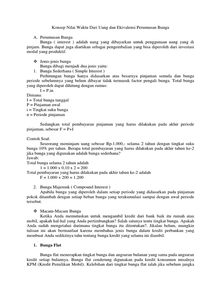 28+ Contoh Soal Suku Bunga Flat Populer - Informasi Seputar Tanaman Hias