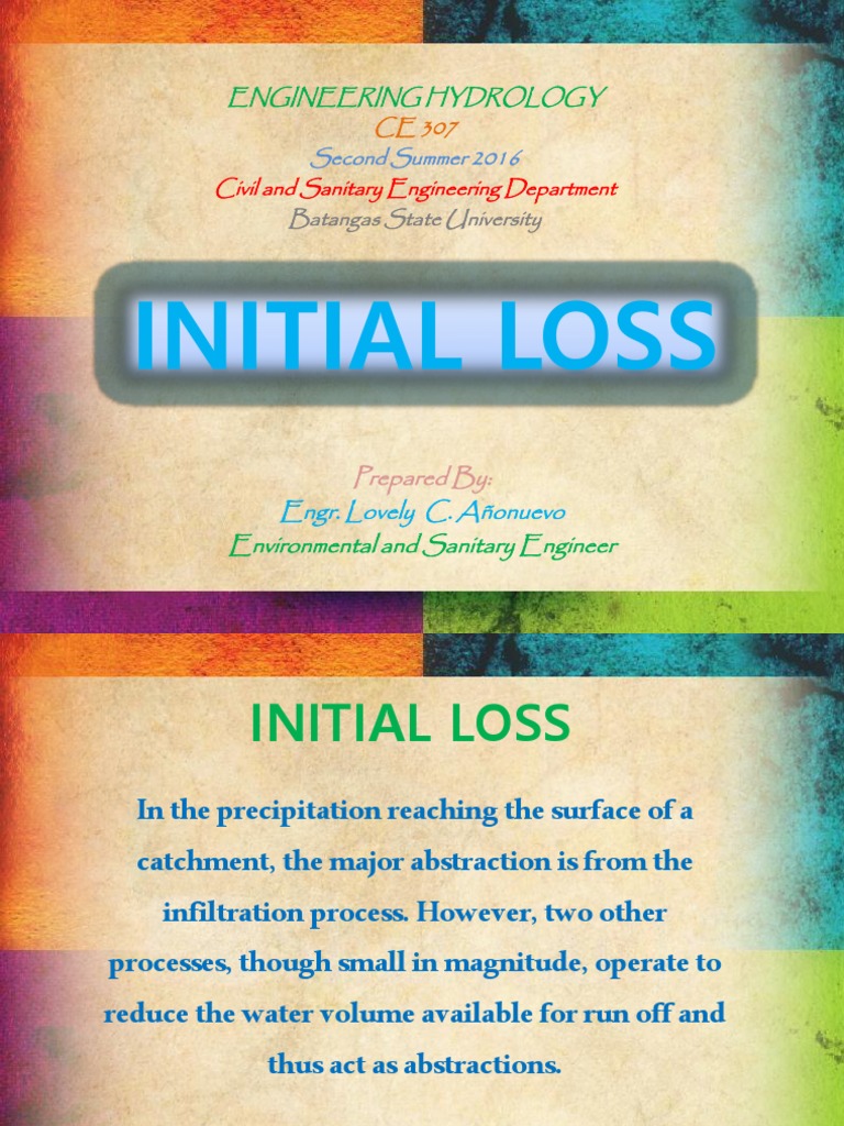 Initial Loss | PDF | Precipitation | Rain