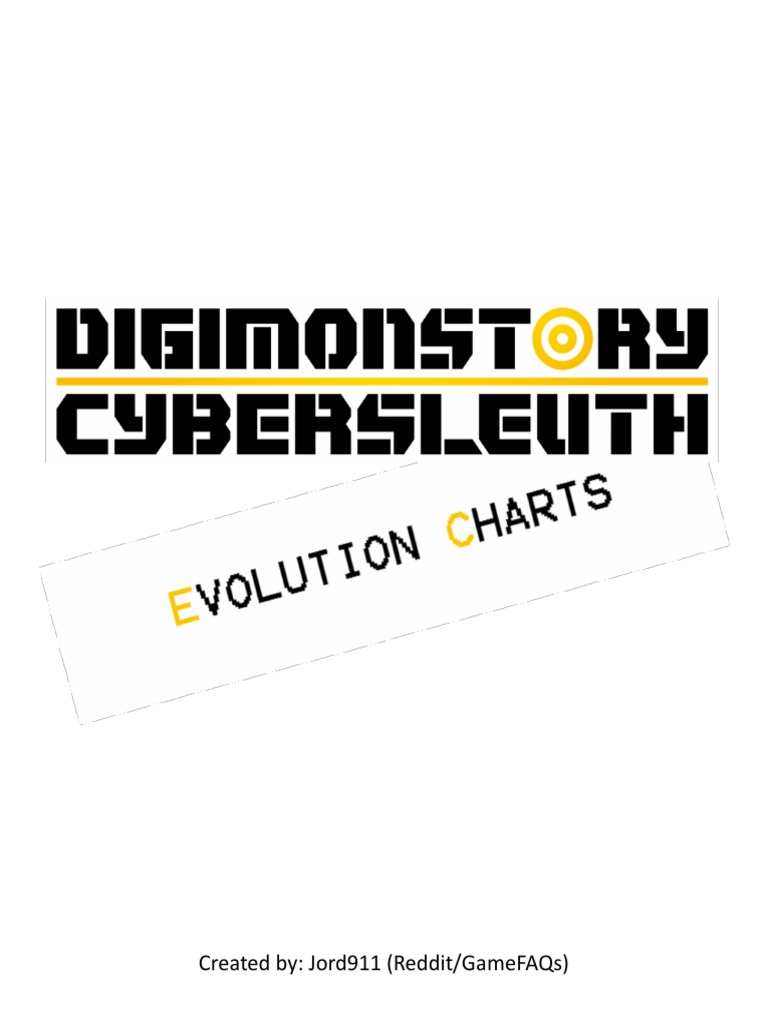Digimon - Cyber Sleuth - Evolution Guide v1.1 | PDF | Nature