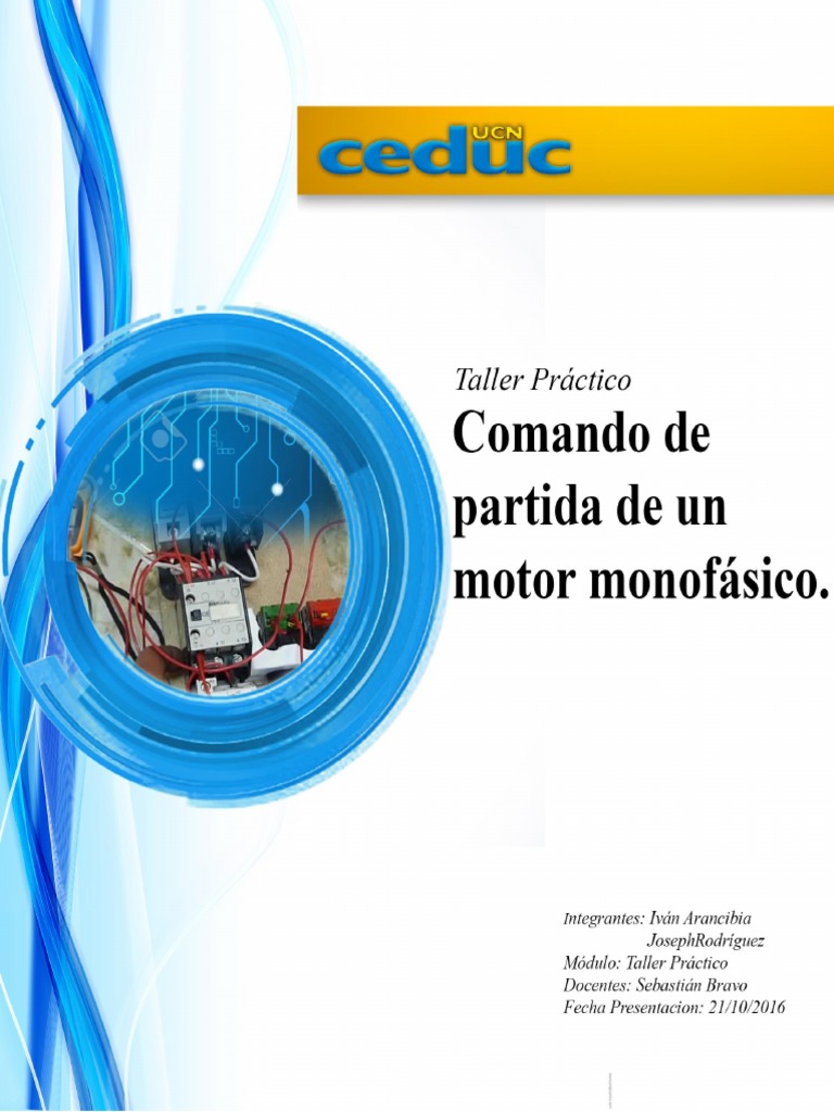Control y Fuerza Motor Monofasico | PDF | Relé | Corriente eléctrica