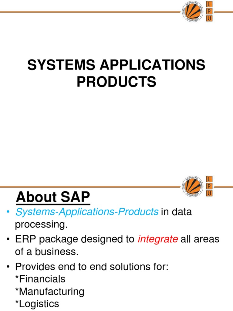 Systems Applications Products | PDF | Exchange Rate | Sap Se