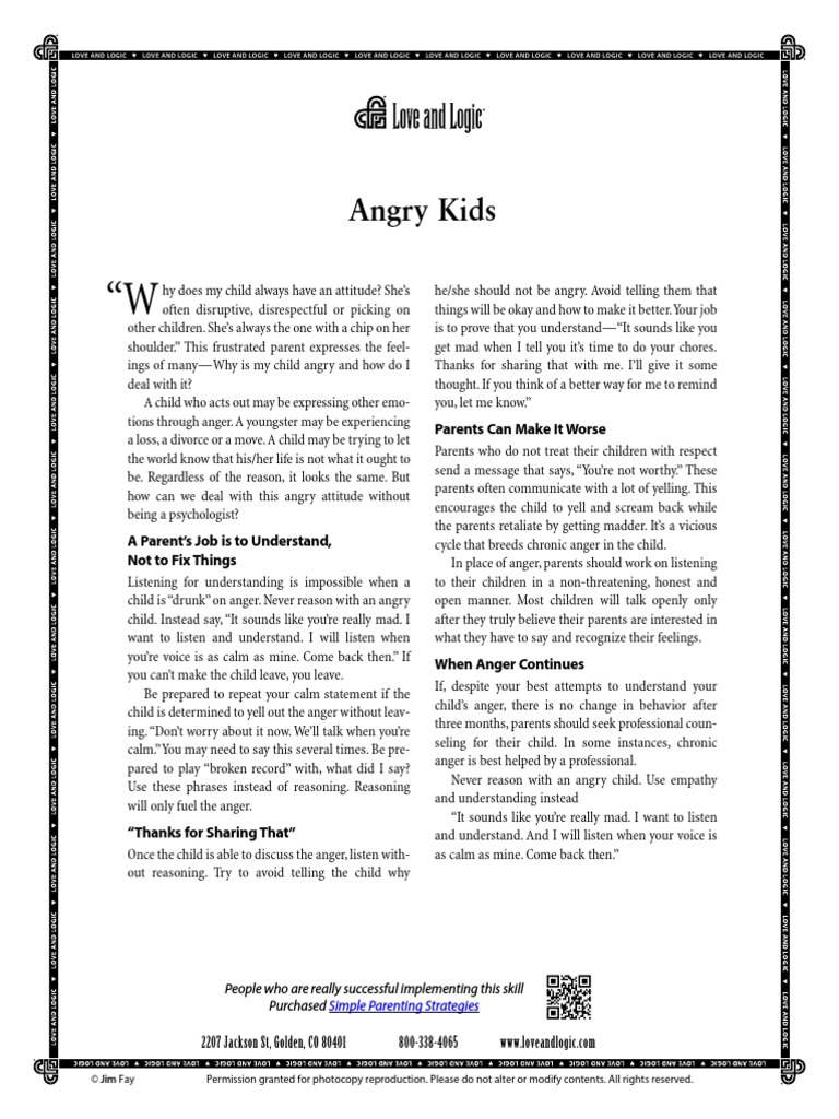 Angry PDF | PDF | Anger | Psychology