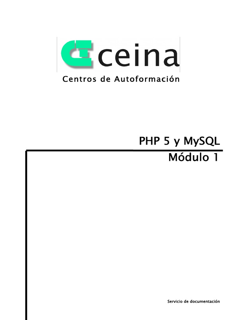 Modulo 1 PHP5 y My SQL | PDF | Php | Servidor web