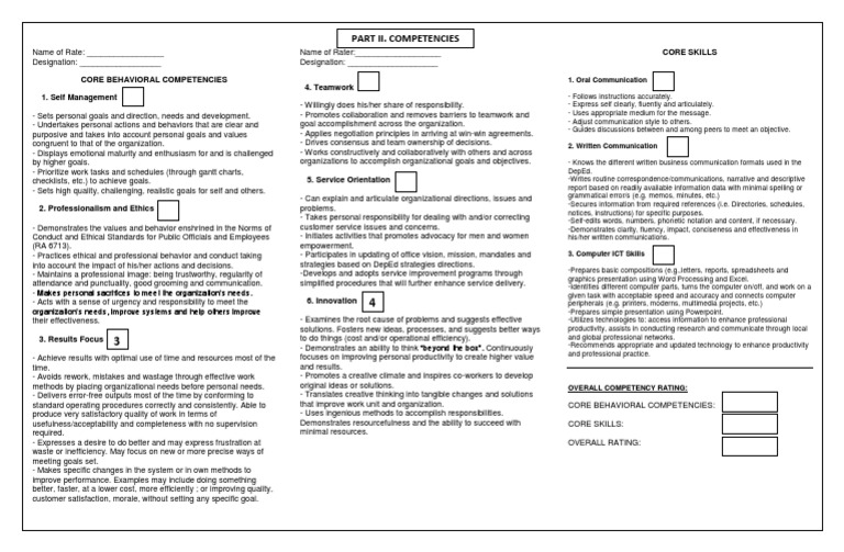 Part 2 Ipcrf | PDF | Goal | Competence (Human Resources)