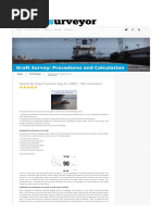 Procedure of Draft Survey | PDF | Density | Water