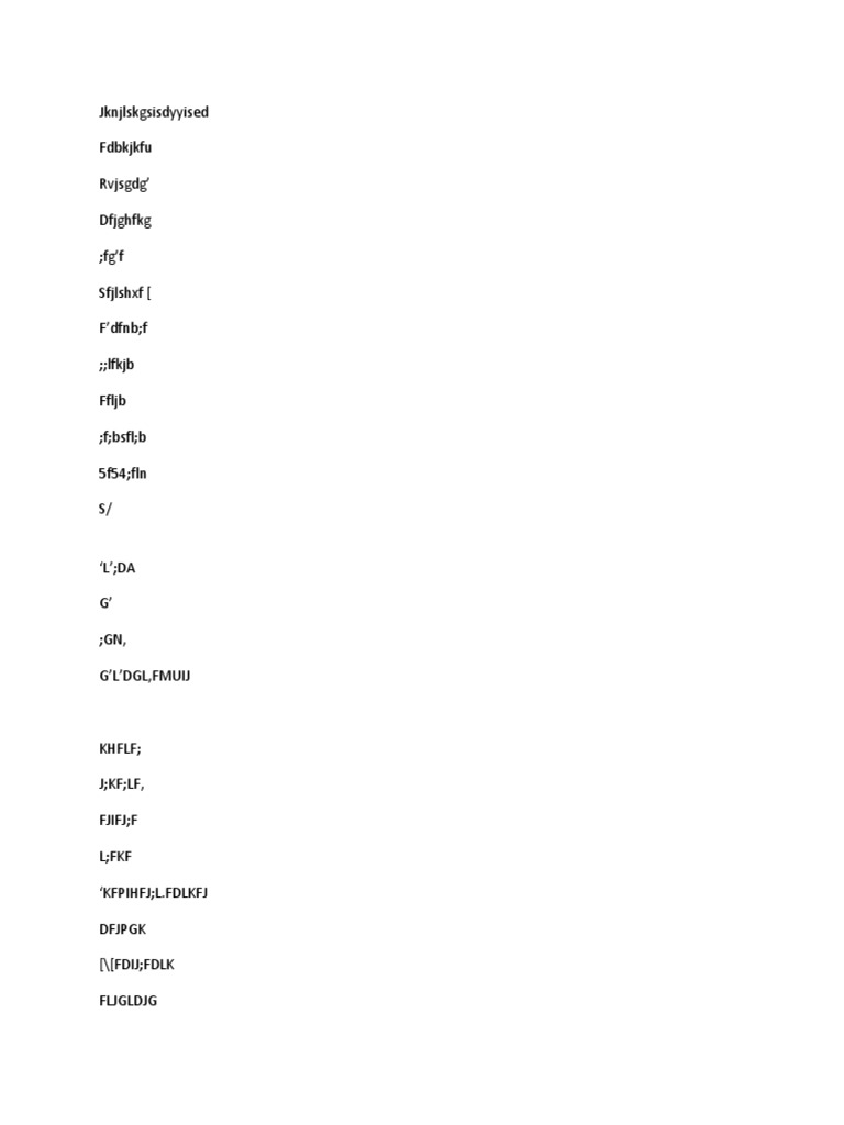 A Collection of Random Characters and Symbols with No discernible ...