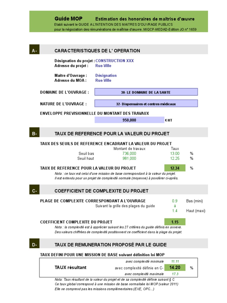 Guide MOP Excel | PDF | Complexité | Entrepreneur principal