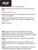 Ang Tatlong Biik Script | PDF