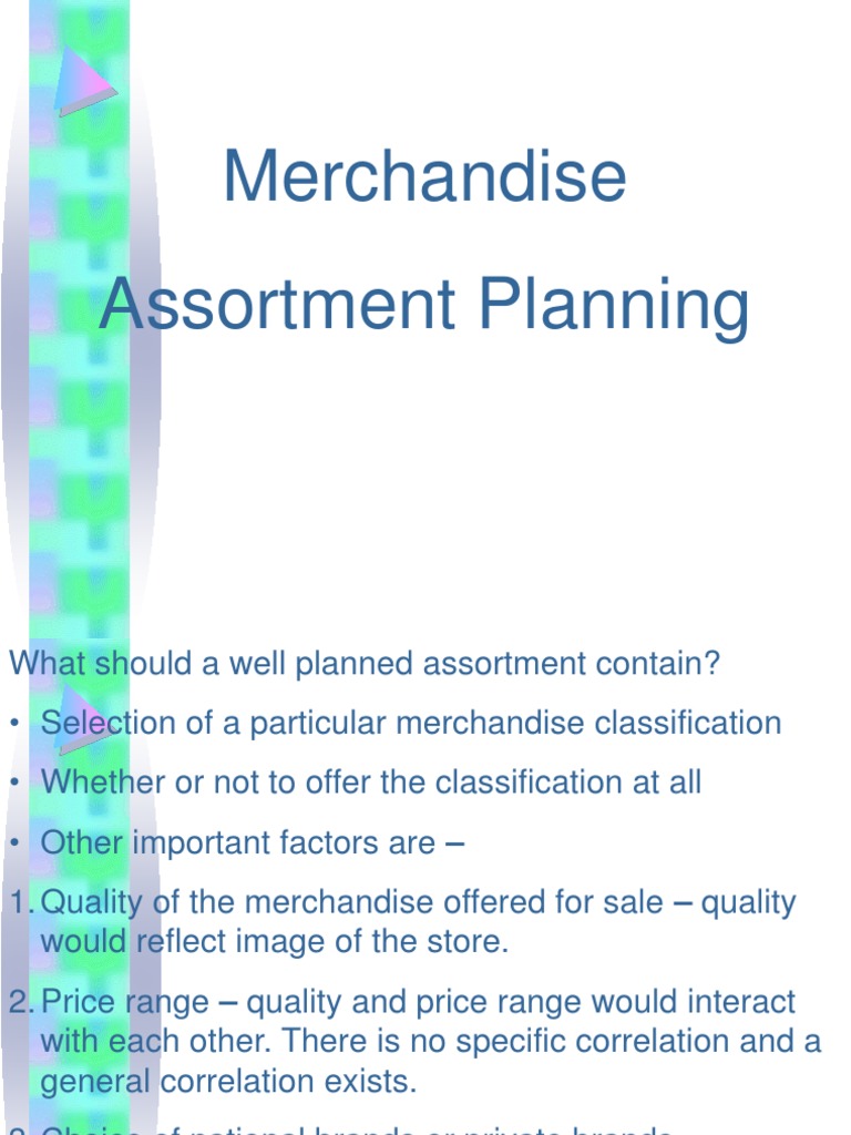 Effective Merchandise Assortment Planning | PDF | Retail | Economic ...