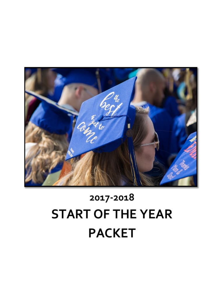Start of The Year Packet 2017-18 FINAL | PDF | Leadership | Business