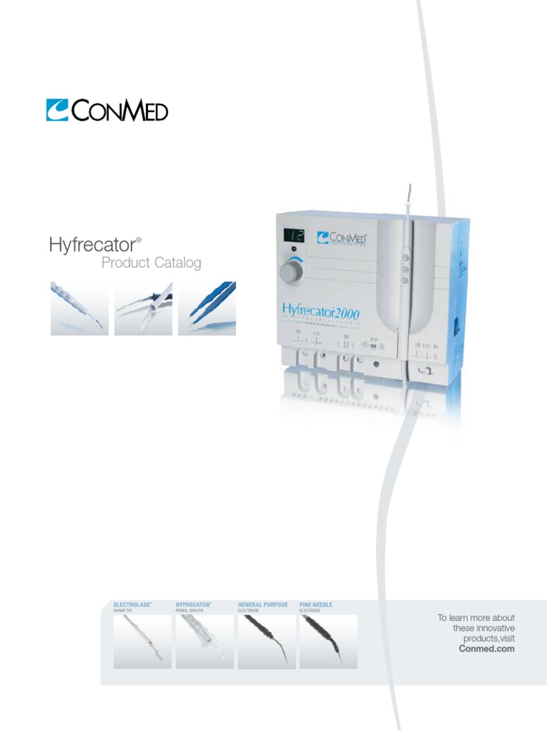 Hyfrecator Product Catalog - Rev E | PDF | Wellness | Medical