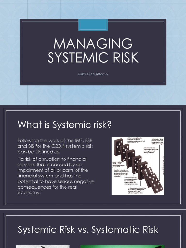 Managing Systemic Risk | PDF | Systemic Risk | Risk
