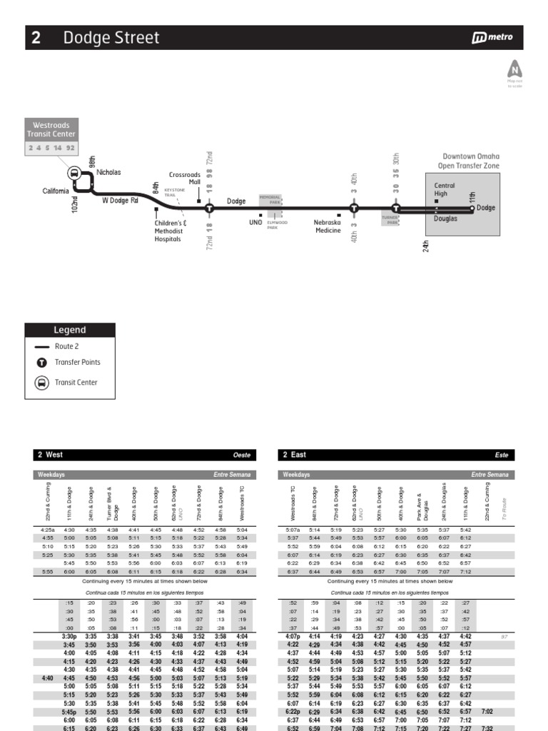 Map of Route 2 | PDF | Public Transport | Transport