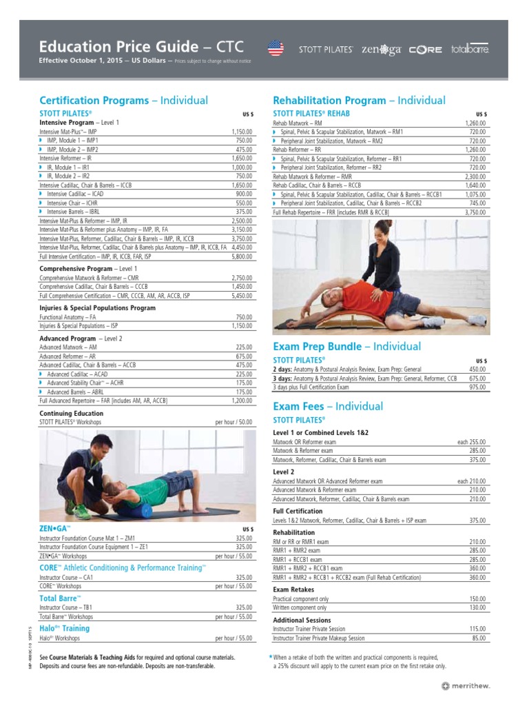 Education Price Guide - CTC: Rehabilitation Program - Individual ...